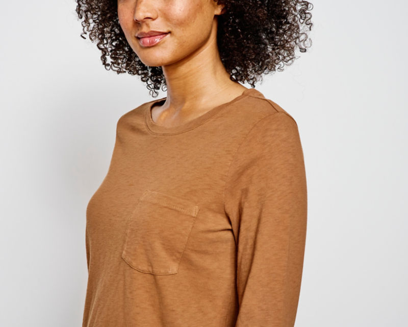 Canyon Garment-Dyed Long-Sleeve Crew Tee | Orvis