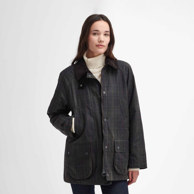 Women's Barbour® Tartan Ashby Waxed Jacket | Orvis
