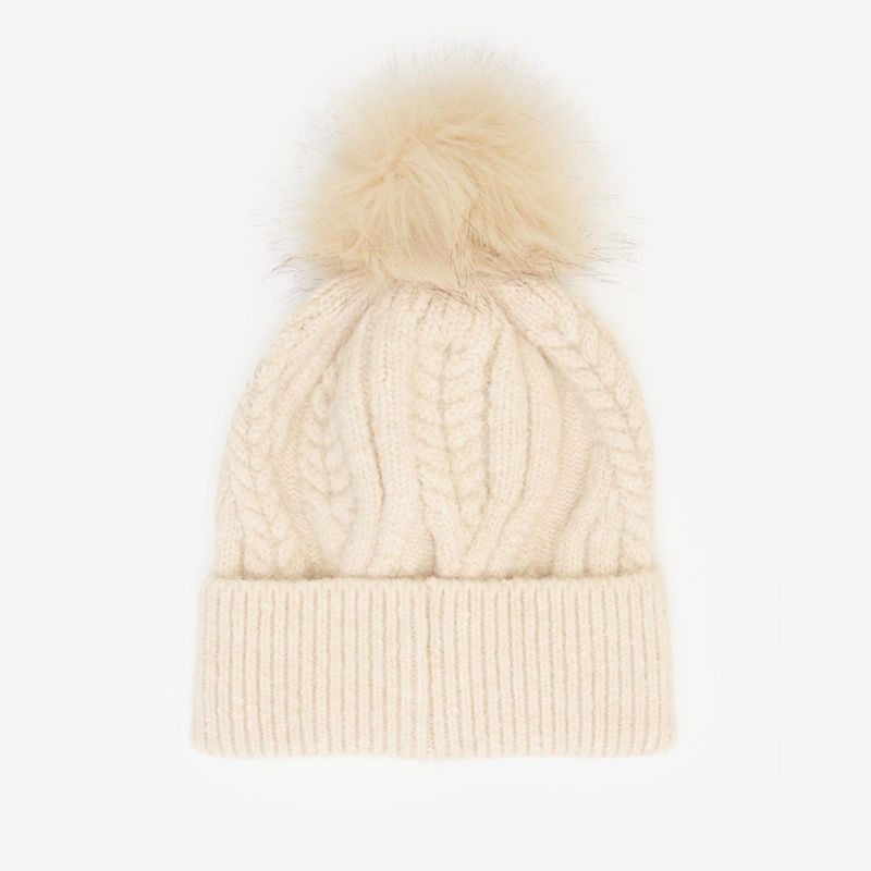 Barbour® Elsdon Cable Knit Pom Beanie | Orvis