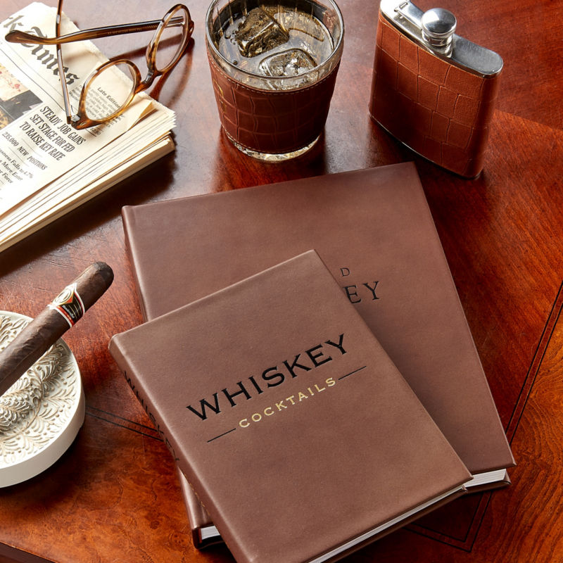 Leather-Bound Whiskey Cocktails Book | Orvis